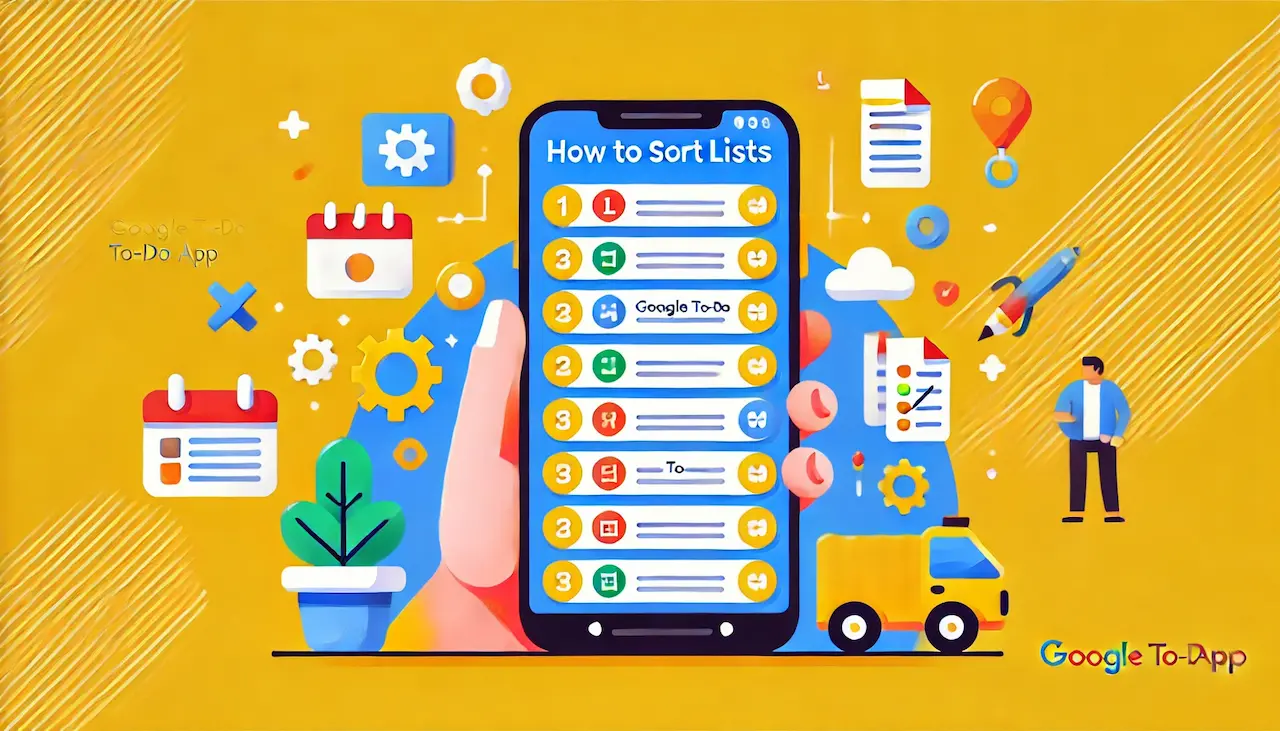 スマホアプリ「Google To DOリスト」のリストごと並べ替える方法